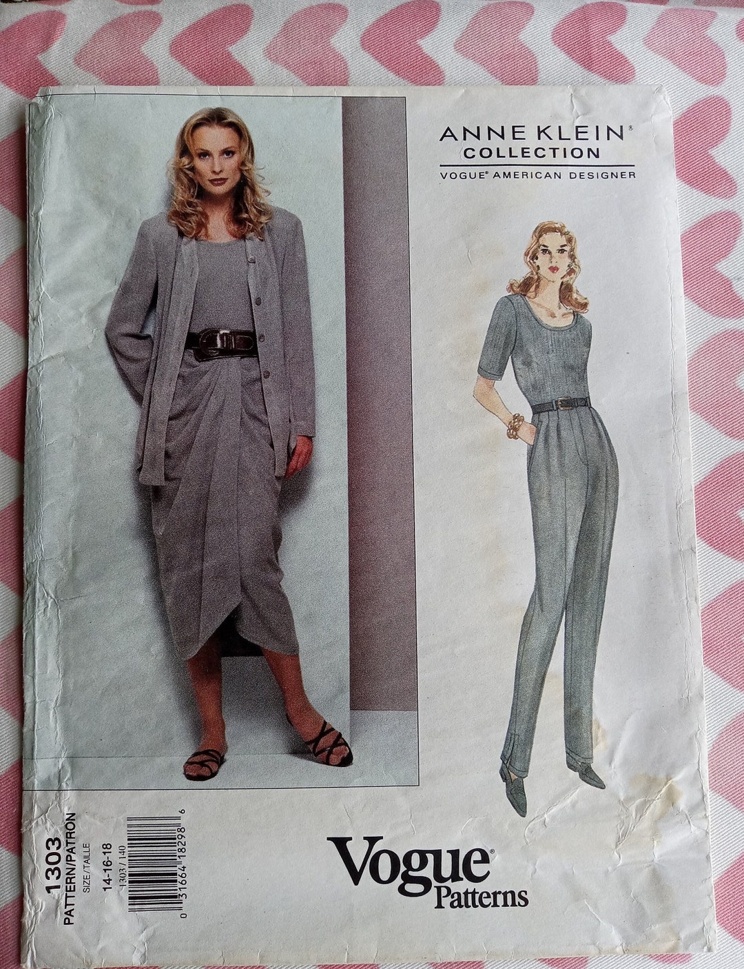Vintage Vogue 1303, Anne Klein Collection Pattern, UC/FF - Etsy