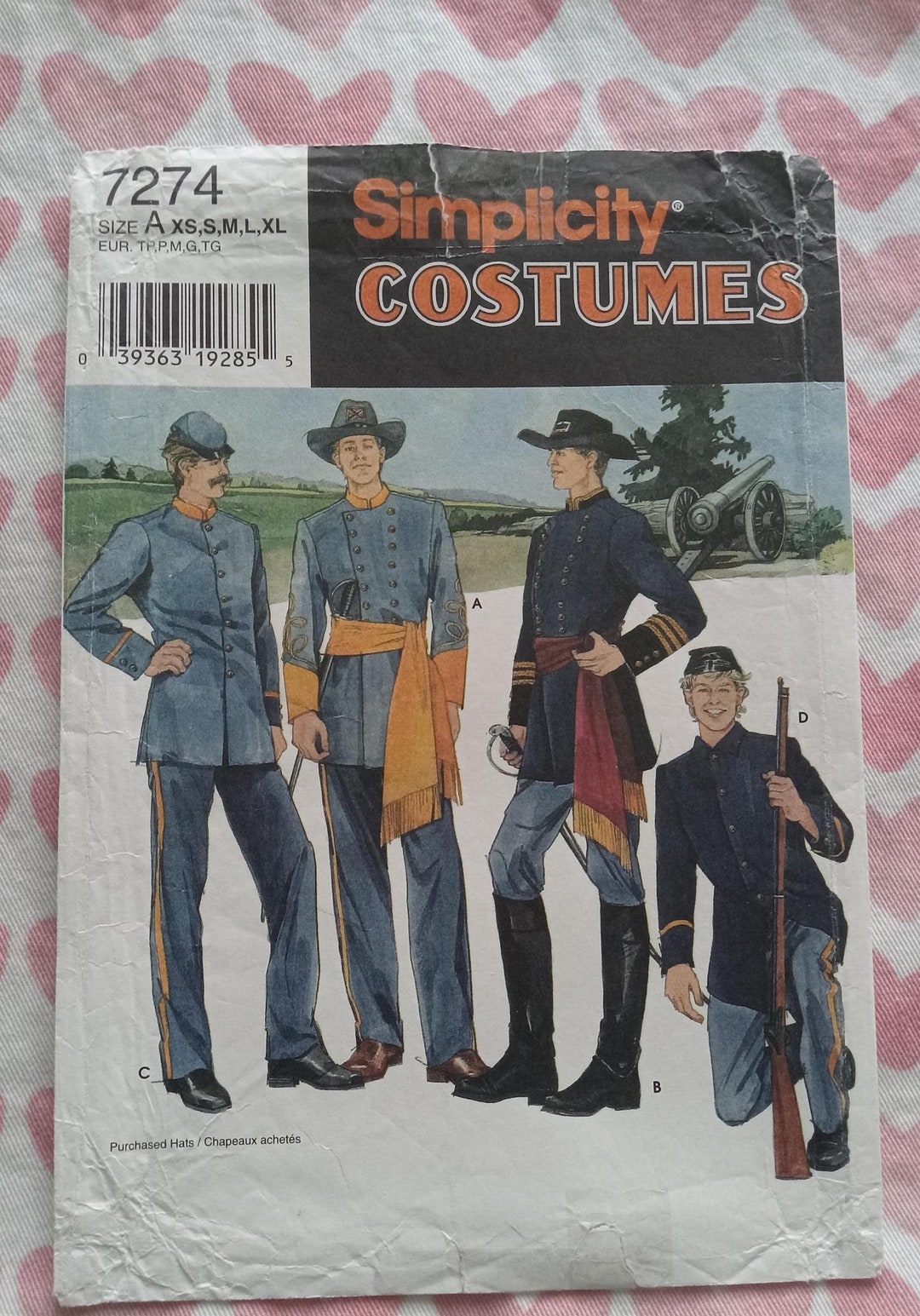 Vintage Simplicity 7274, Civil War Costumes Pattern, P/C - Etsy