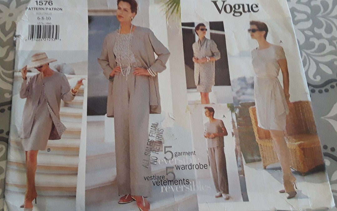 Vintage Vogue 1576, Five Piece Wardrobe Pattern, UC/FF - Etsy
