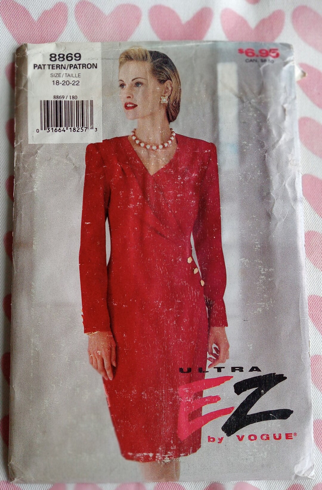 Vintage Vogue 8869, Vogue Ultra EZ Pattern, UC/FF - Etsy