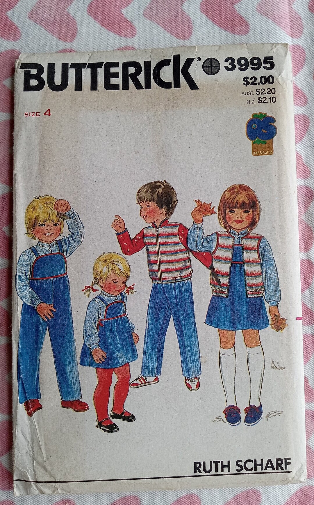 Vintage Butterick 3995, Ruth Scharf Kids Pattern, UC/FF - Etsy