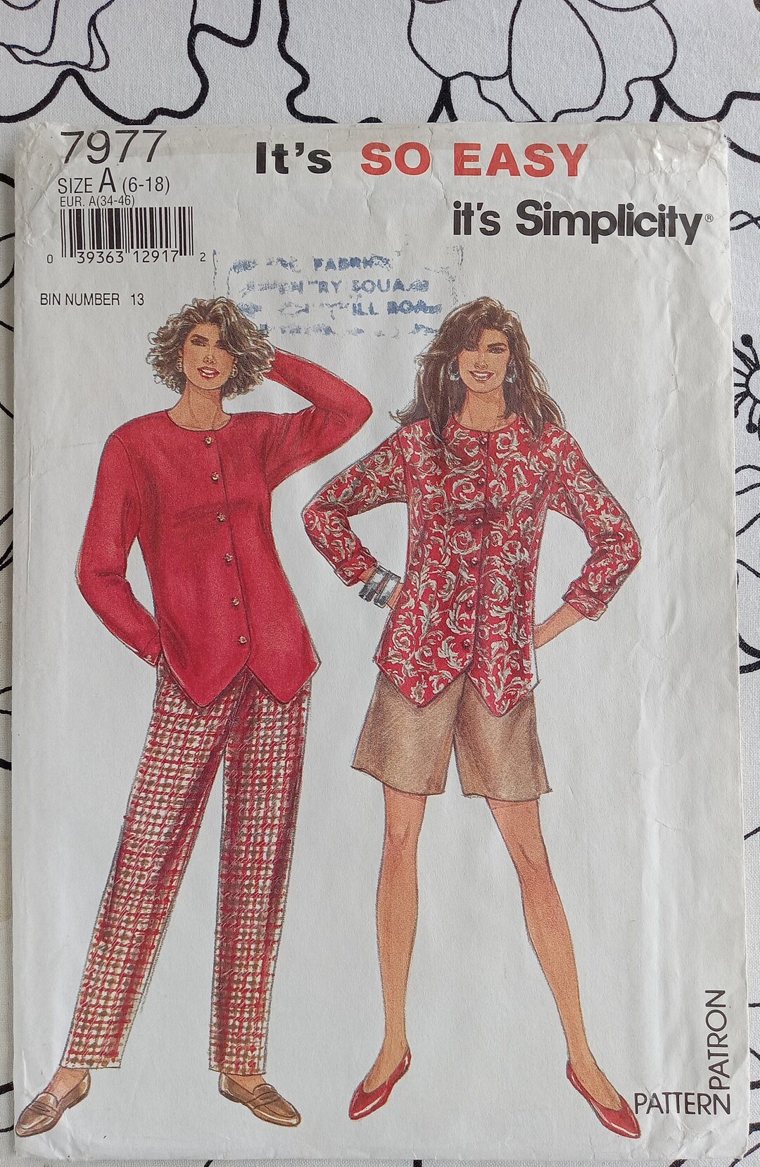 Vintage Simplicity 7977, so Easy Pattern, UC/FF - Etsy