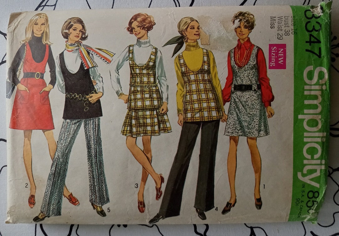 Vintage Simplicity 8347, Wardrober Pattern, UC/FF - Etsy