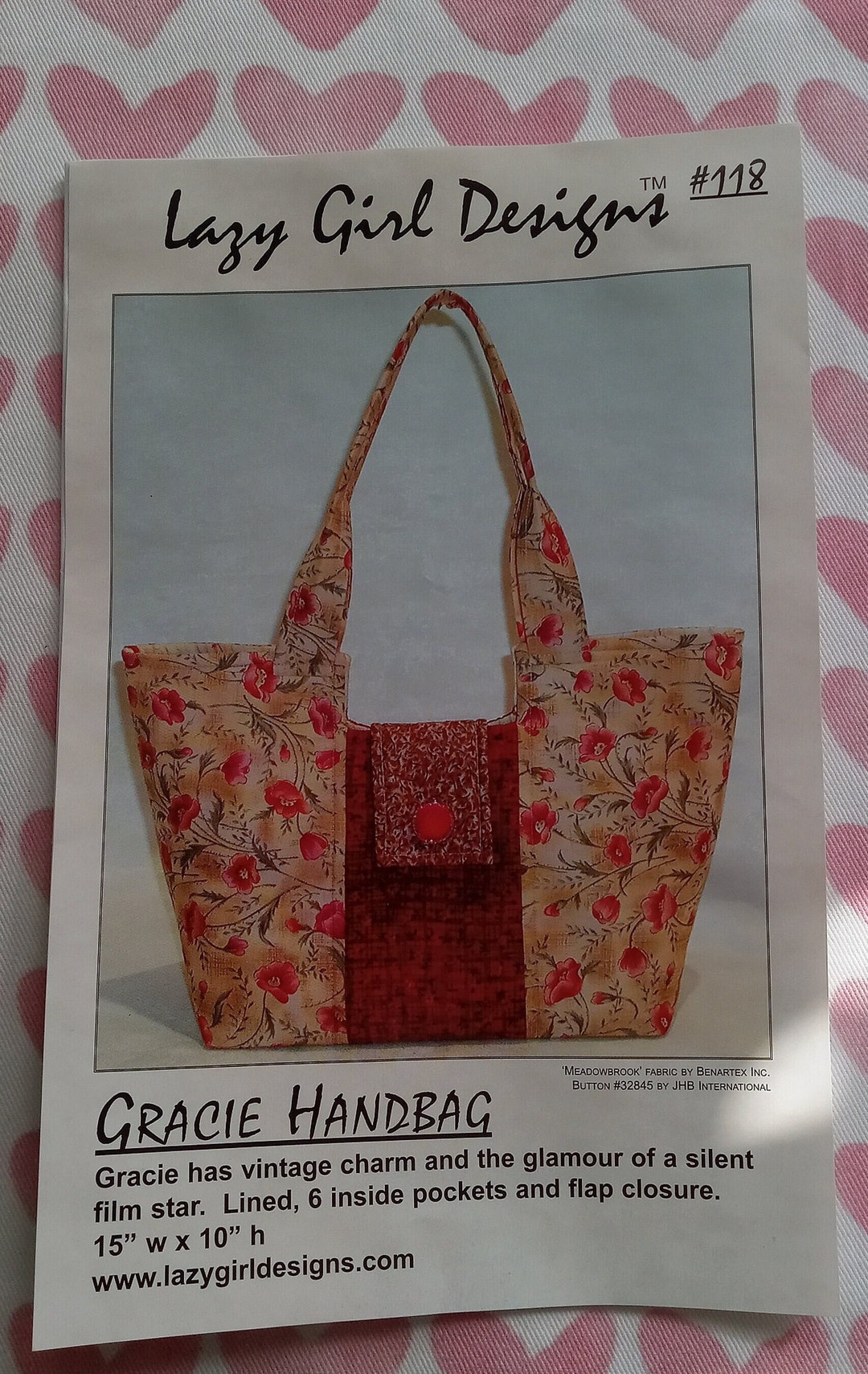 Vintage Lazy Girl Designs 118, Gracie Handbag, UC/FF - Etsy