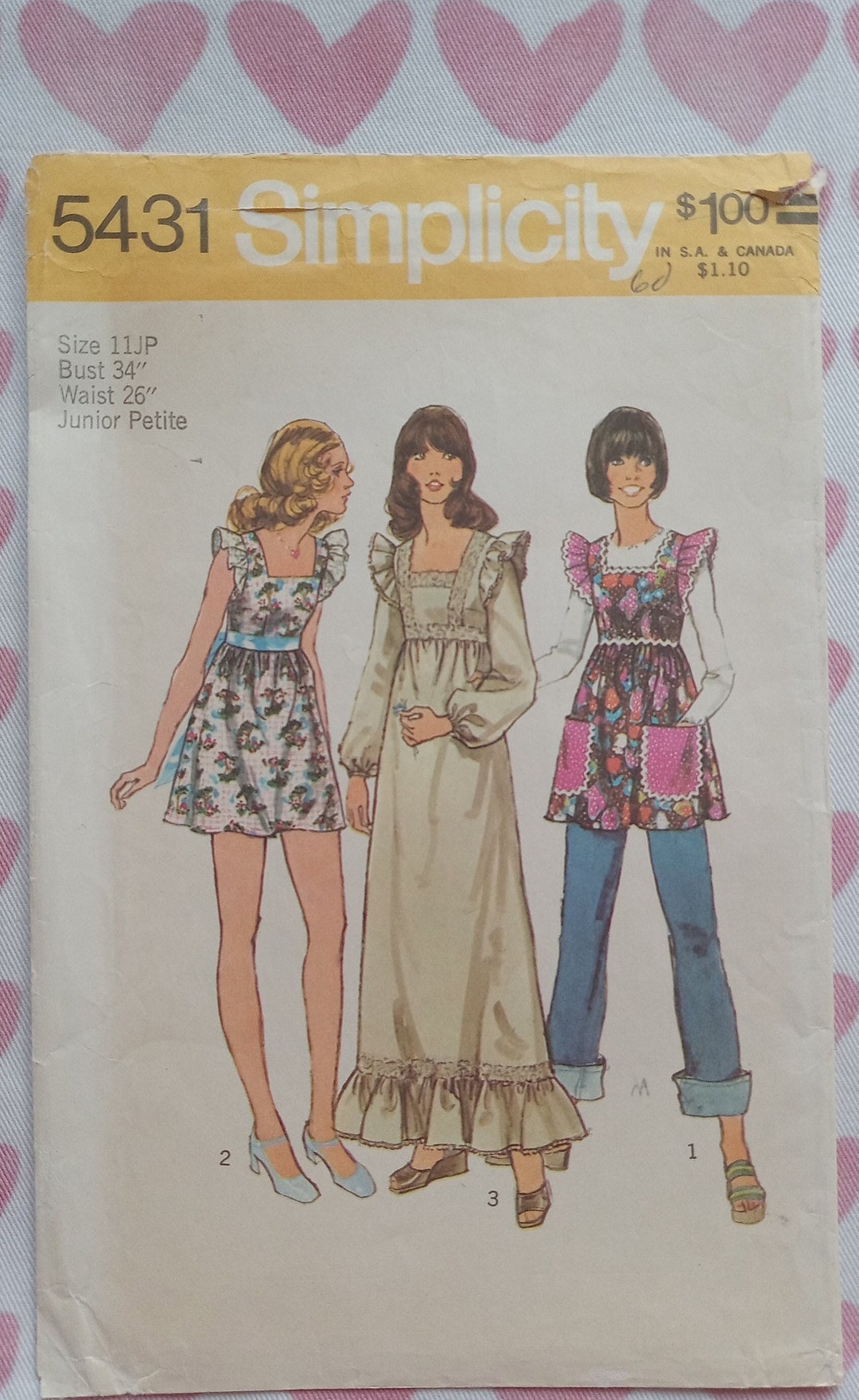 Vintage Simplicity 5431, Maxi Dress Pattern, UC/FF - Etsy