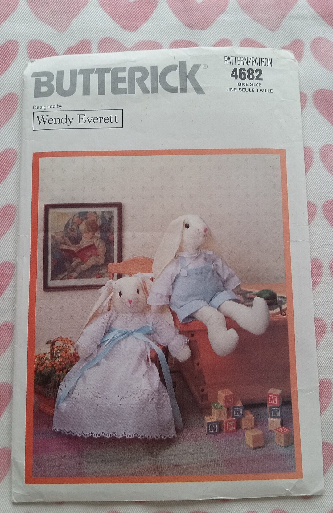 Vintage Butterick 4682/126, Wendy Everett Rabbits Pattern, UC/FF - Etsy