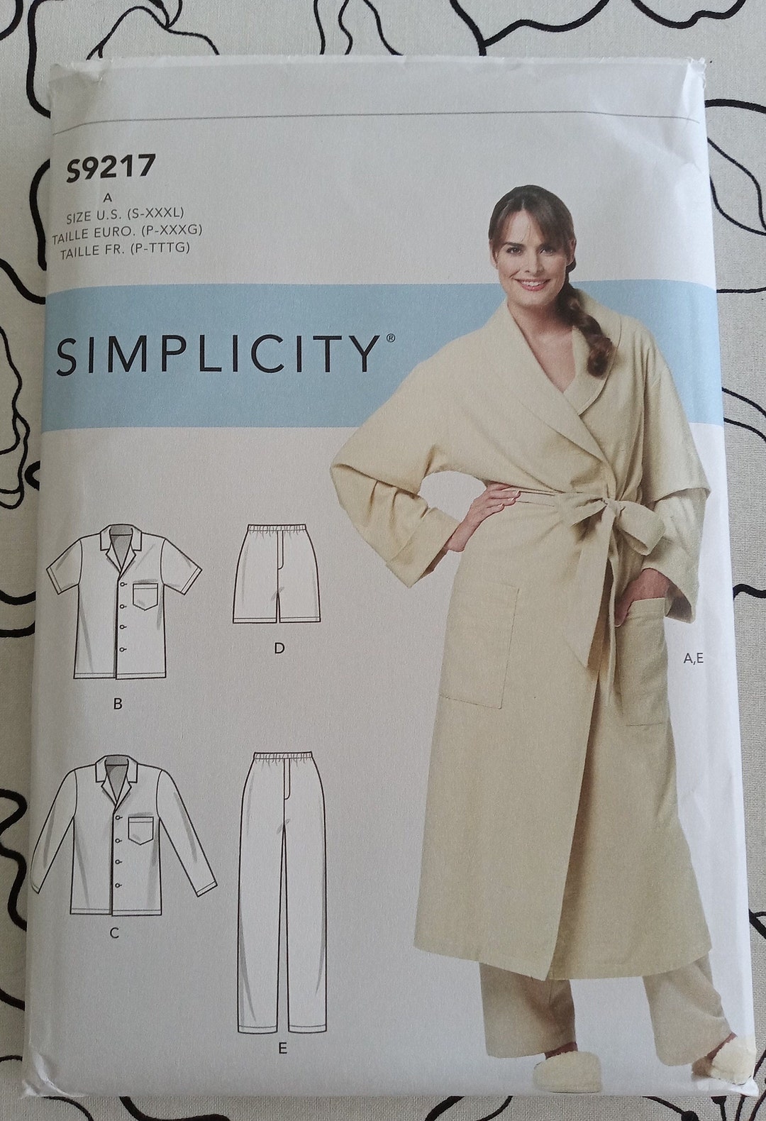 Simplicity 9217, Womens Sleepwear Pattern, UC/FF - Etsy