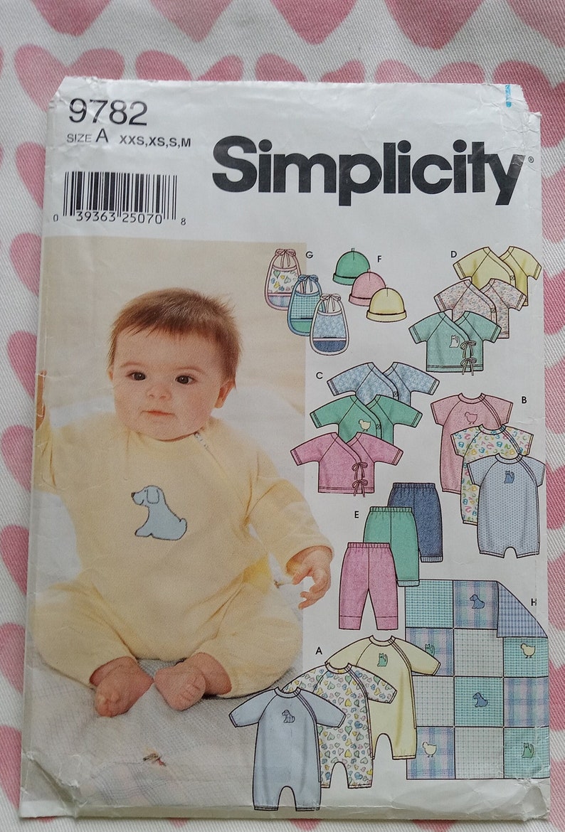 Vintage Simplicity 9782, Layette Set Pattern, UC/FF - Etsy