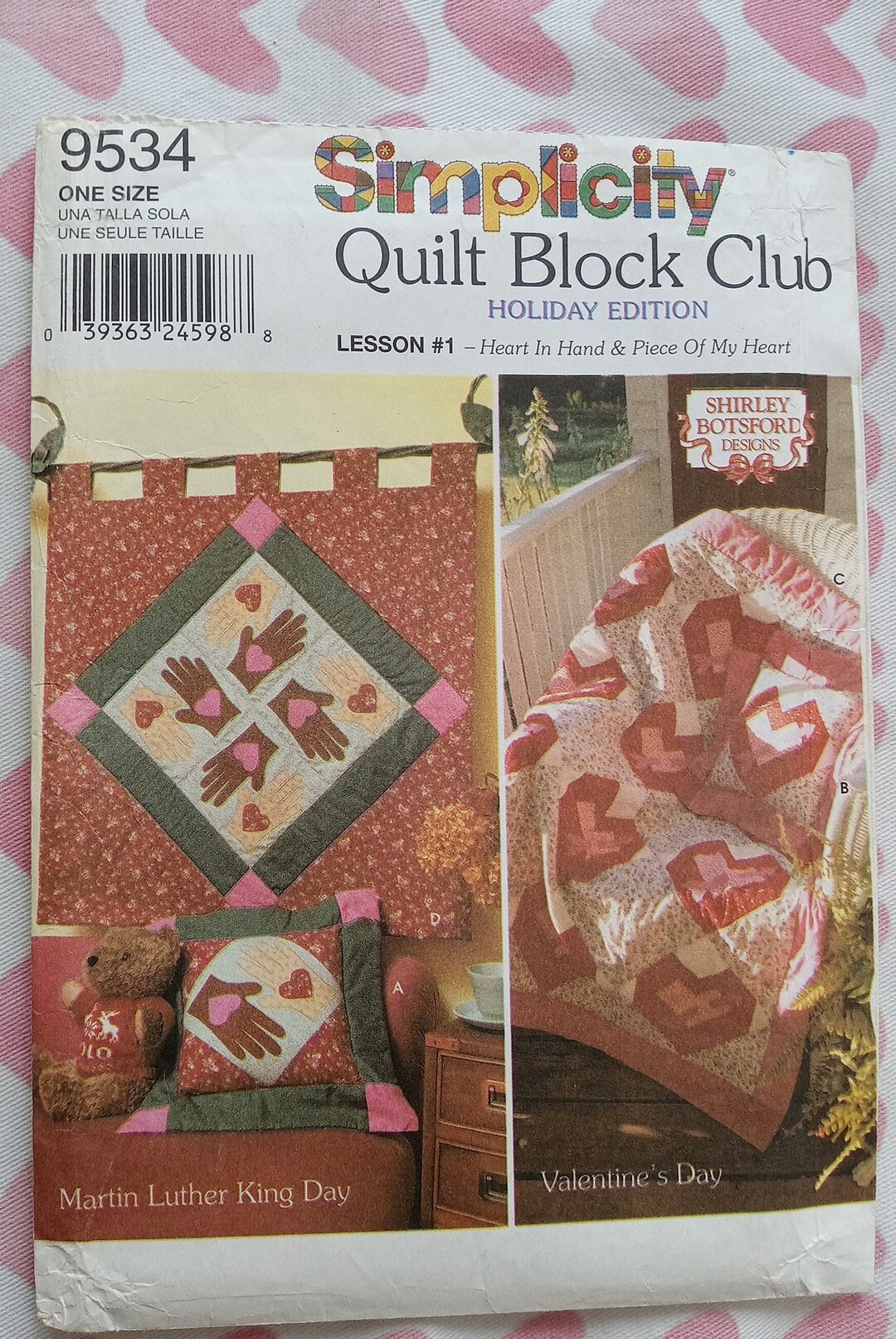 Vintage Simplicity 9534, Quilt Block Club. Holiday Edition Pattern, UC/FF - Etsy