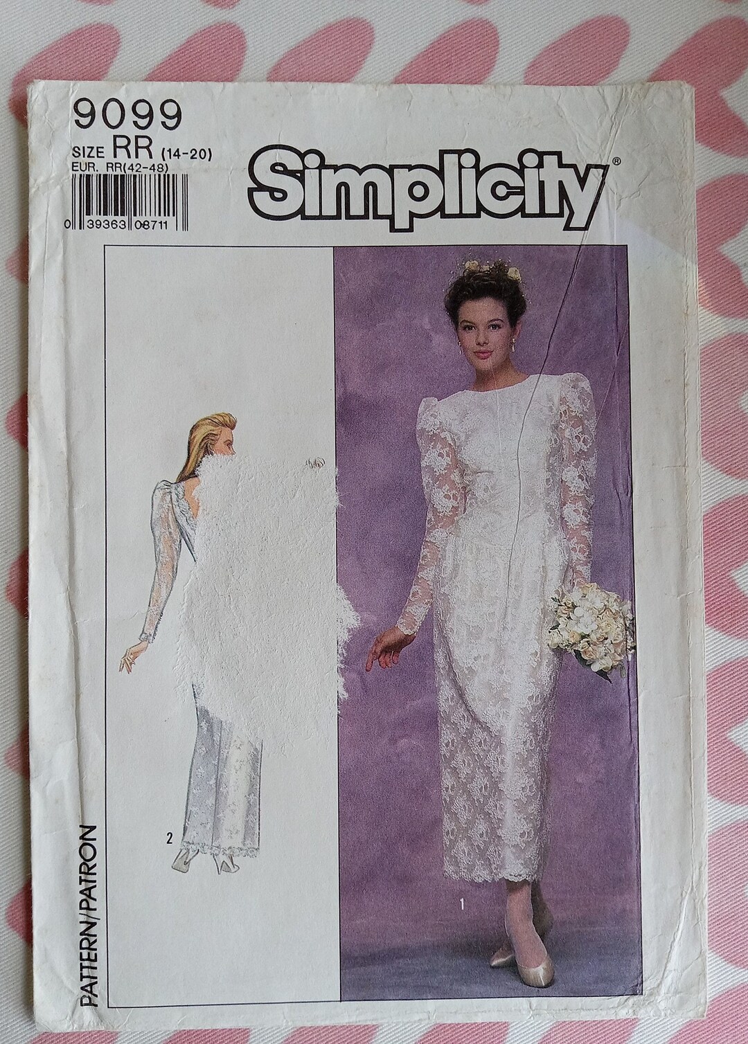Vintage Simplicity 9099, Bridal Gown Pattern, UC/FF - Etsy