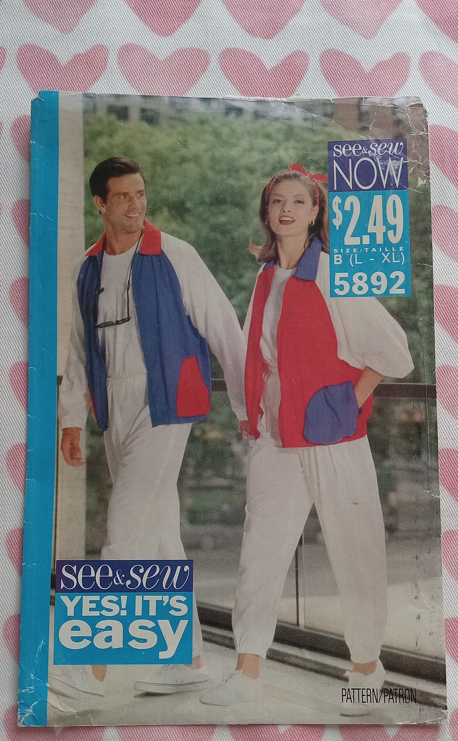 Vintage See & Sew 5892, Unisex Track Suit Pattern, UC/FF - Etsy