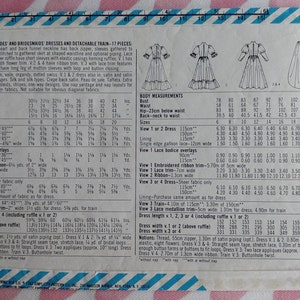 Vintage Simplicity 5724, Bridal Gown Pattern, Partially Cut - Etsy