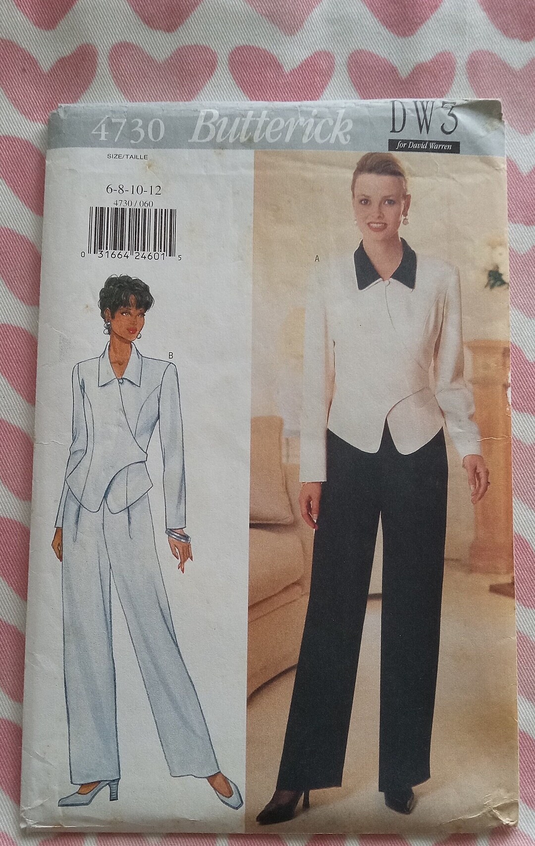 Vintage Butterick 4730, David Warren DW3 Suit Pattern, UC/FF - Etsy