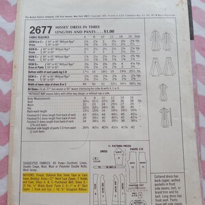 Vintage Mccalls 2677, Step by Step Patterns, UC/FF - Etsy