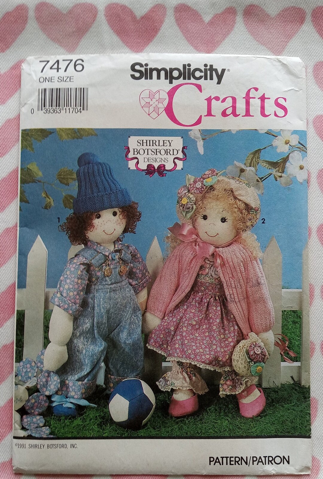 Vintage Simplicity 7476, Shirley Botsford Designs Sock Dolls Pattern ...