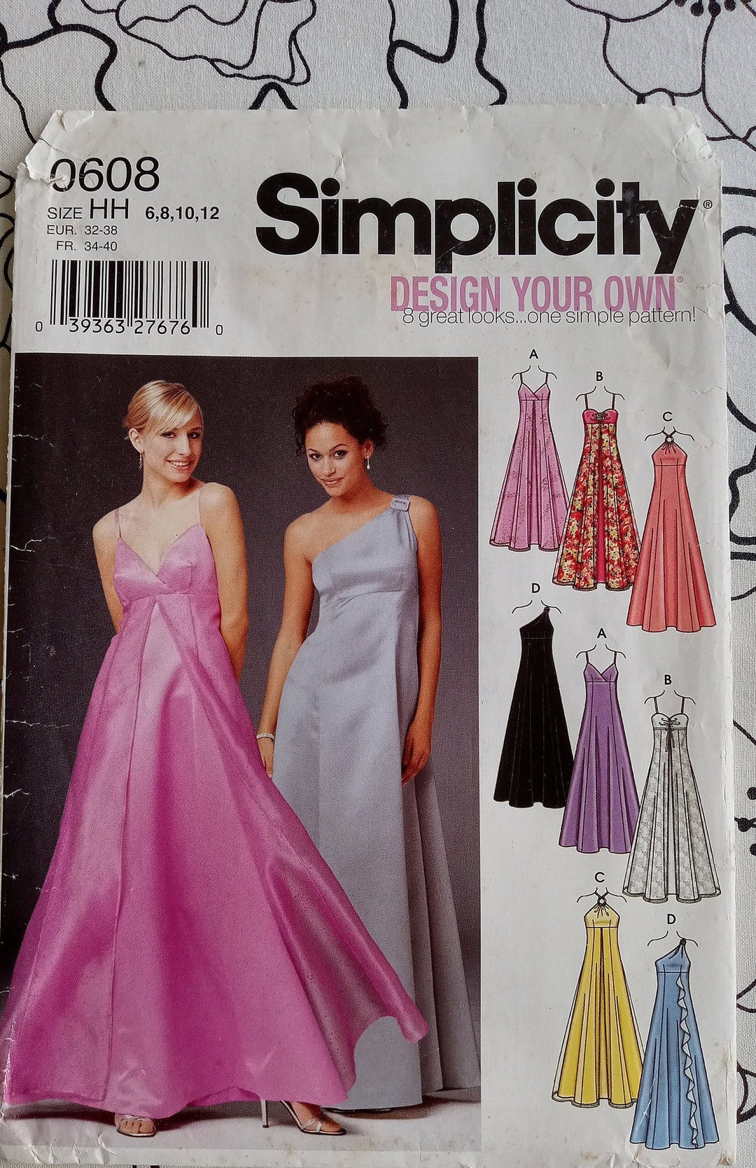 Vintage Simplicity 5096/0608, Design Your Own Gown Pattern, UC/FF - Etsy
