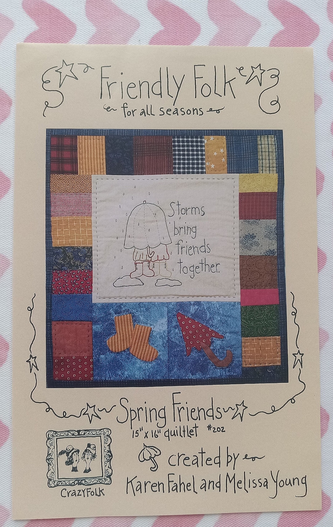 Vintage Friendly Folk 202, Spring Friends Quilt Pattern, UC/FF - Etsy
