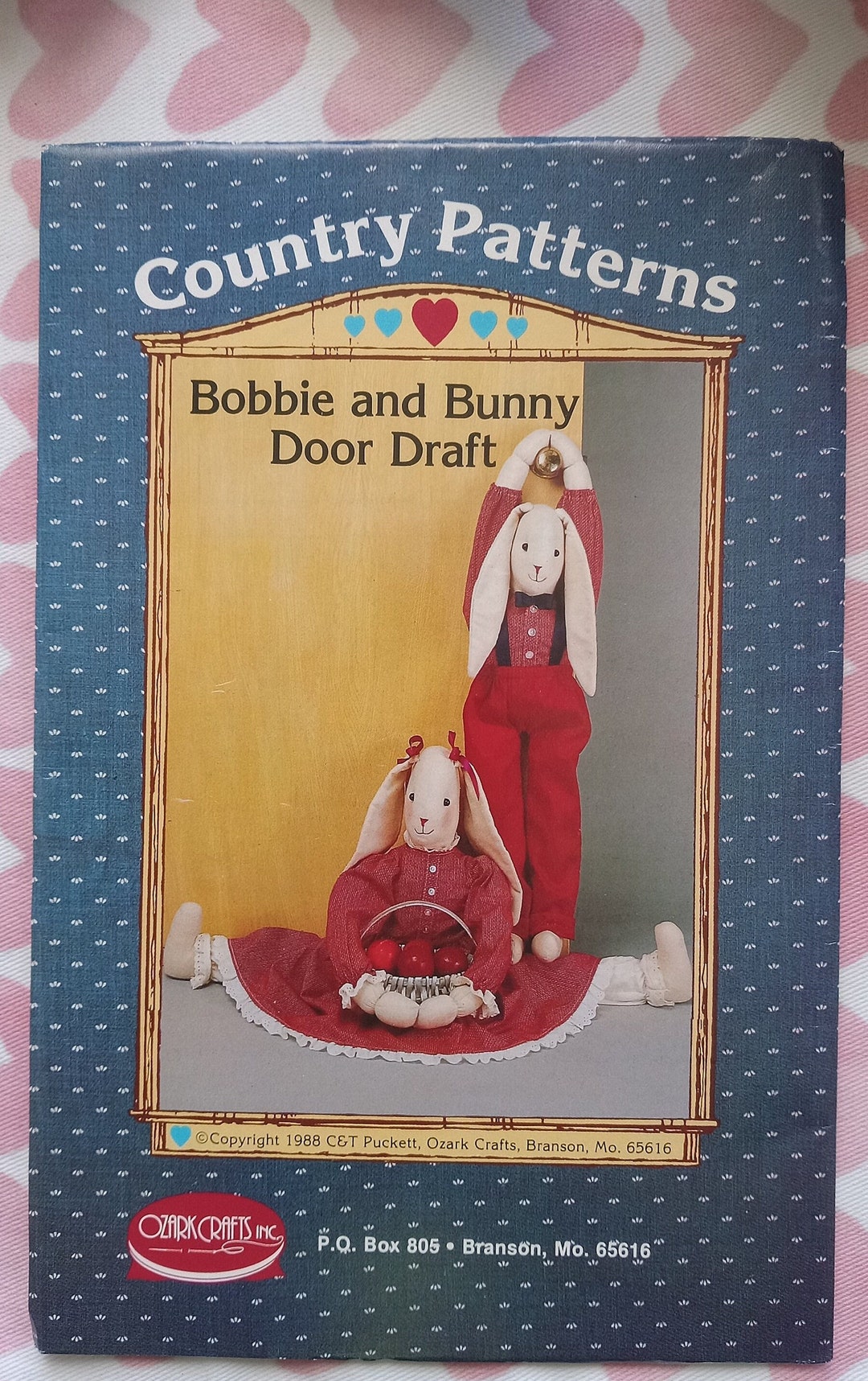 Vintage Country Patterns 714, Bobbie & Bunny Door Draft Pattern, UC/FF ...