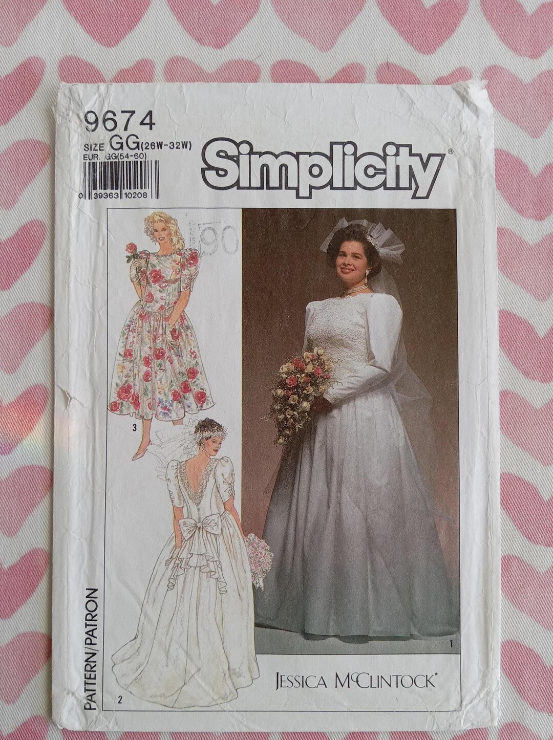 Vintage Simplicity 9674, Plus Size Jessica Mcclintock Pattern, UC/FF - Etsy