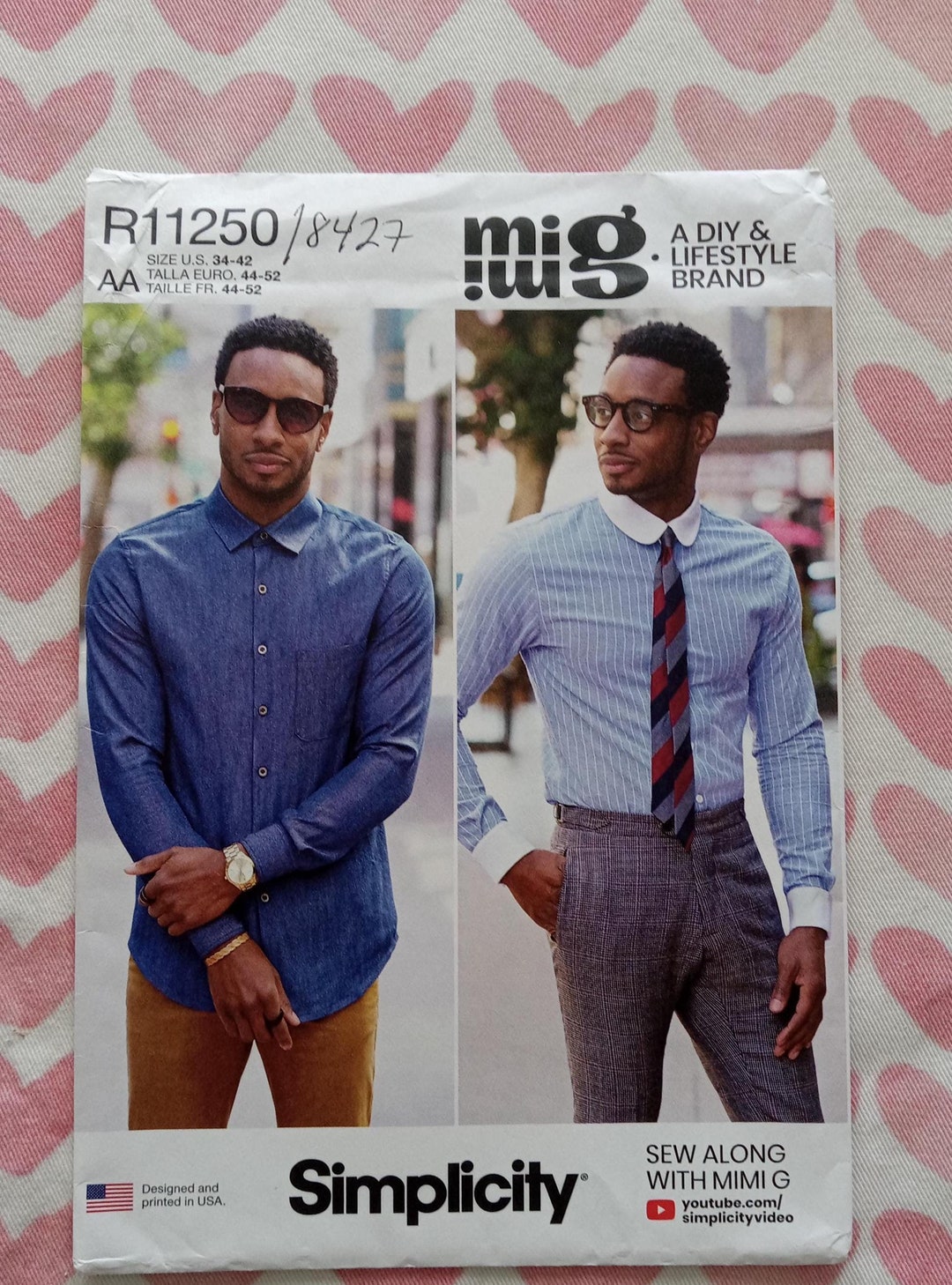 Simplicity 8427/11250, Mimi G Style Mens Shirt Pattern, UC/FF - Etsy