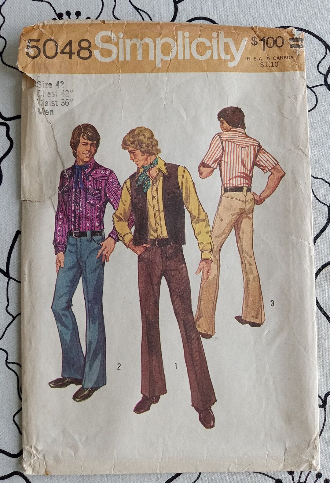 Vintage Simplicity 5048, Mens Western Wear Pattern, UC/FF - Etsy