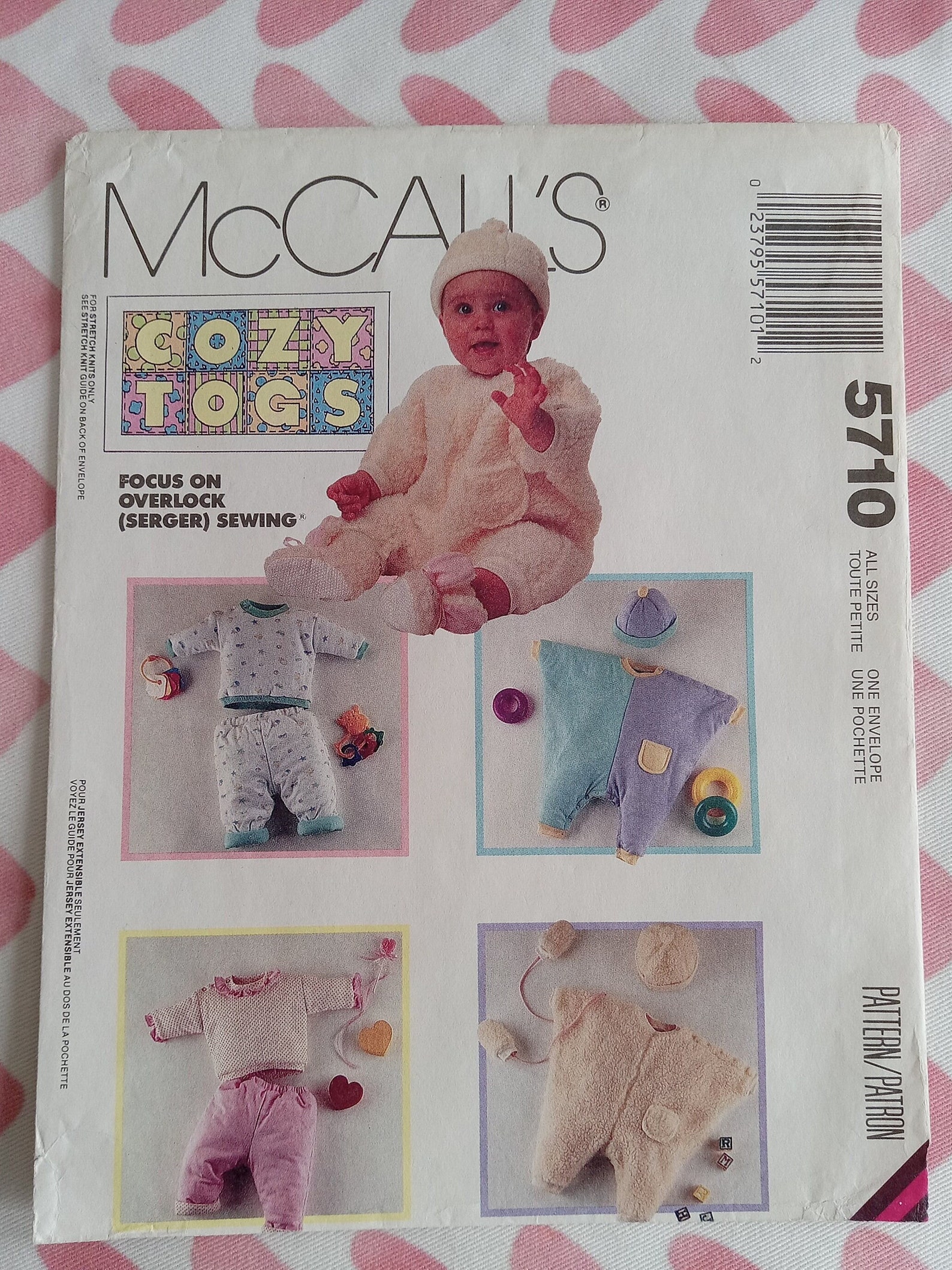 Vintage Mccalls 5710, Cozy Togs Layette Pattern, UC/FF - Etsy