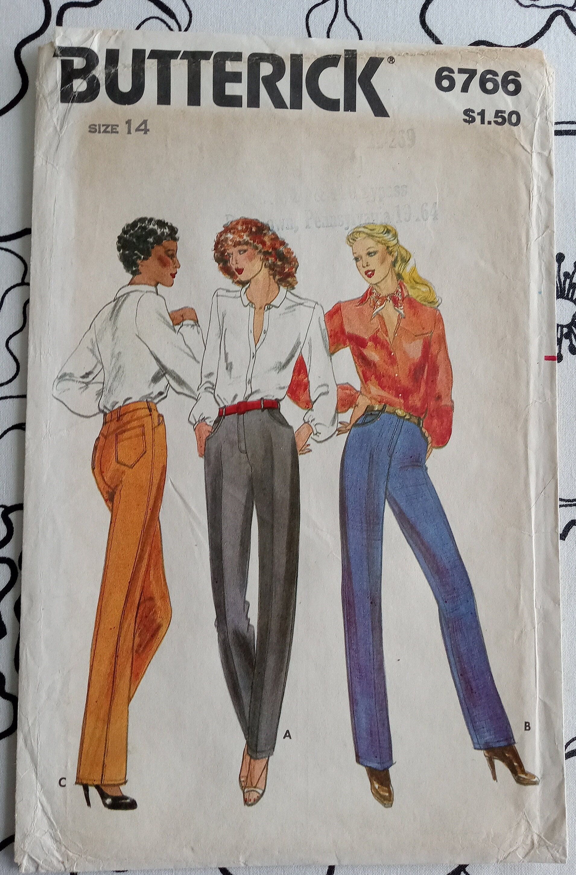 Vintage Butterick 6766, Jeans Pattern, UC/FF - Etsy