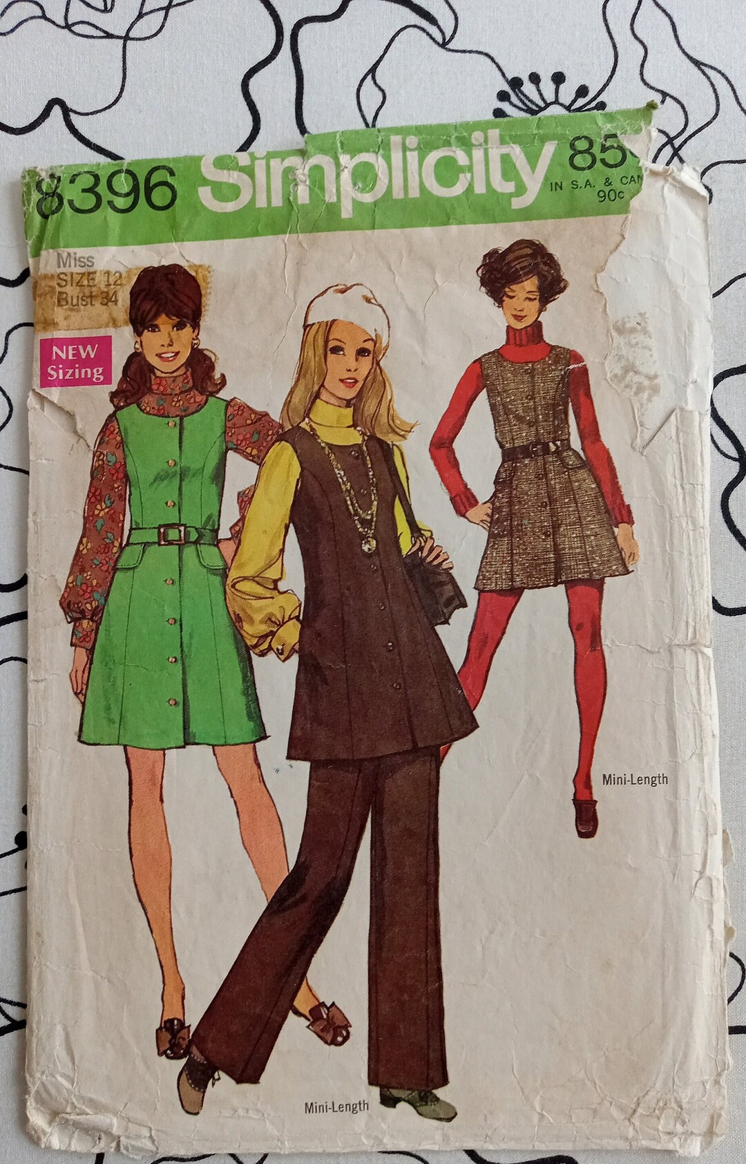 Vintage Simplicity 8396, Jumper Pattern, Wounded Bird - Etsy