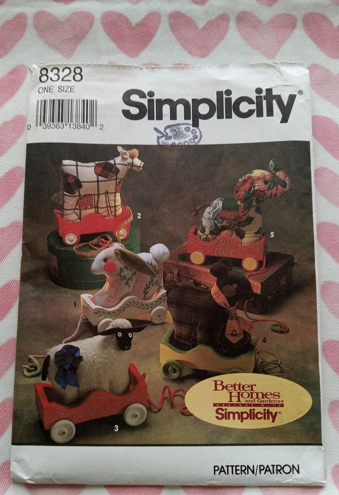 Vintage Simplicity 8328, Better Homes & Gardens Pull Toys Pattern, UC/FF - Etsy