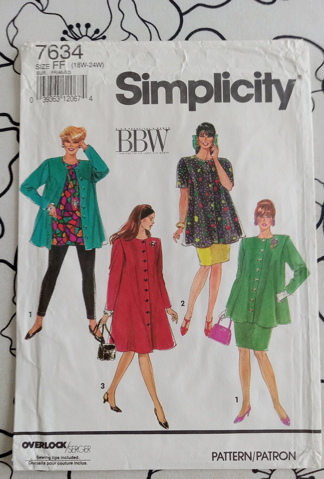 Vintage Simplicity 7634 BBW Stretch Knits Pattern UC/FF - Etsy