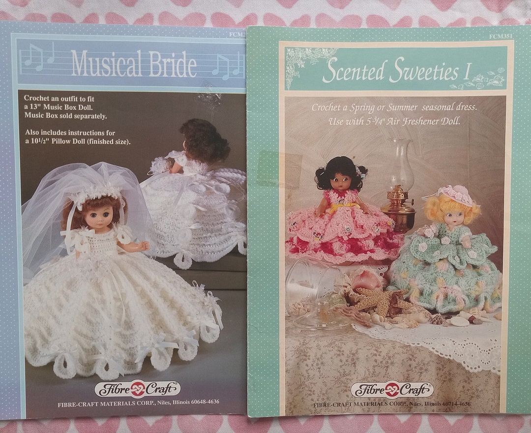 Vintage Fibre Craft, Chrochet Dolls Clothes Books, Deadstock - Etsy