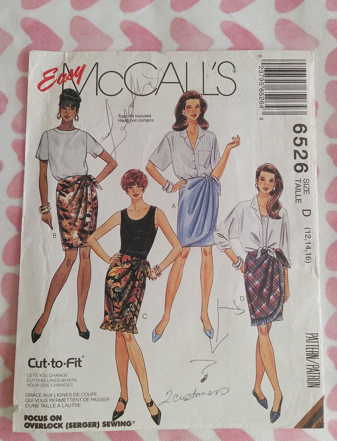 Vintage Mccalls 6526, Sarong Skirt Pattern, UC/FF - Etsy