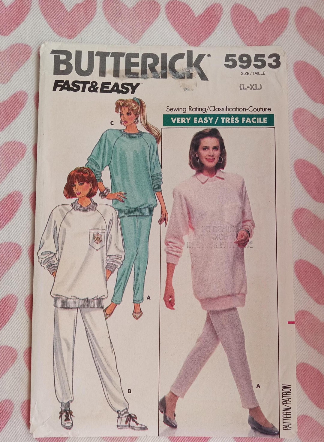 Vintage Butterick 5953, Fast & Easy Stretch Knits Pattern, UC/FF - Etsy