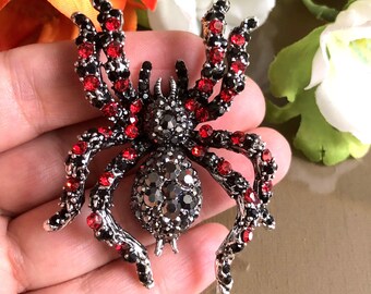 Large Spider Brooch | Etsy