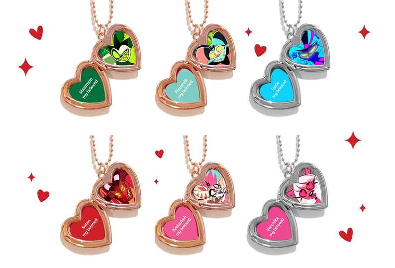 Helluva Heart Locket Necklace - Etsy