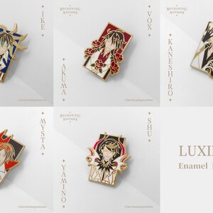 Luxiem Vtuber Enamel Pin Set - Etsy