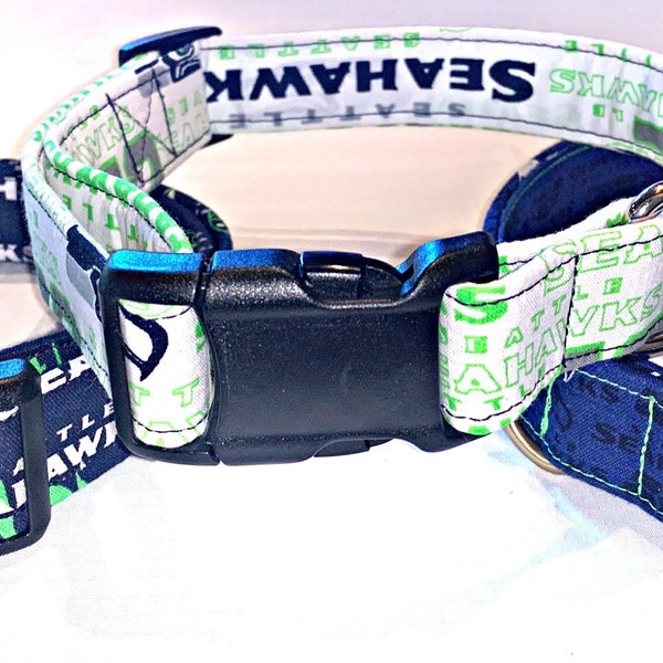 Seahawks Dog Collar - Etsy