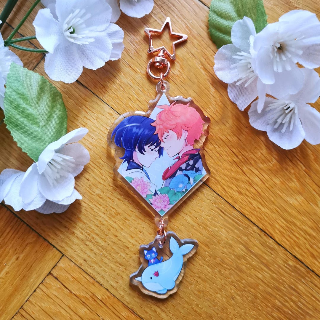 GENSHIN COUPLE KEYCHAINS | Childe X Scaramouche - Etsy