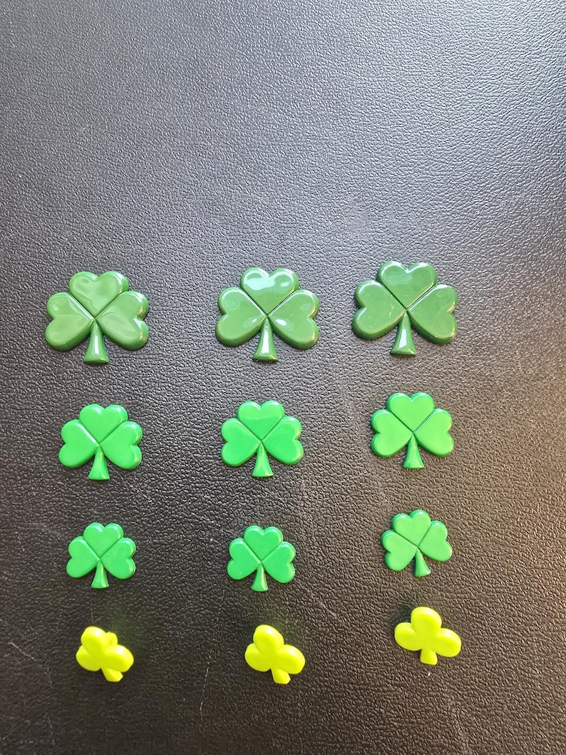 Shamrock Buttons, Plastic, Craft Supplies - Etsy