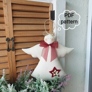 Angel Made of Fabric, DIY, PDF Sewing Pattern & Instruction, Christmas ...