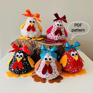 How to Make an Easter Chicken, DIY, Easter Ornament, PDF Pattern ...