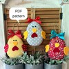 PDF Easter Chicken, Sewing Pattern, DIY Home Holiday Decor, Easter ...