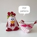 DIY Hen and Chicken, PDF Sewing Patterns & Instructions, Easter ...