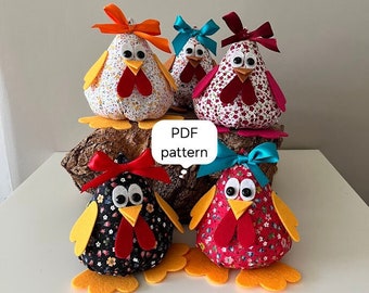 Mamma Chicken PDF Sewing Pattern Easter Decoration - Etsy