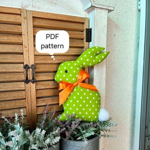 DIY Easter Bunny, PDF Pattern & Instruction, Easter Decoration, Digital ...