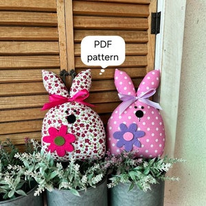 DIY Easter Bunny, PDF Pattern & Instruction, Easter Decoration, Easter ...