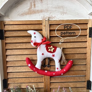DIY Rocking Horse, PDF Pattern, Christmas Decoration, Digital ...