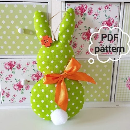 DIY Easter Bunny PDF Sewing Pattern Easter Ornament Easy - Etsy UK