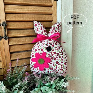 DIY Easter Bunny, PDF Pattern & Instruction, Easter Decoration, Easter ...