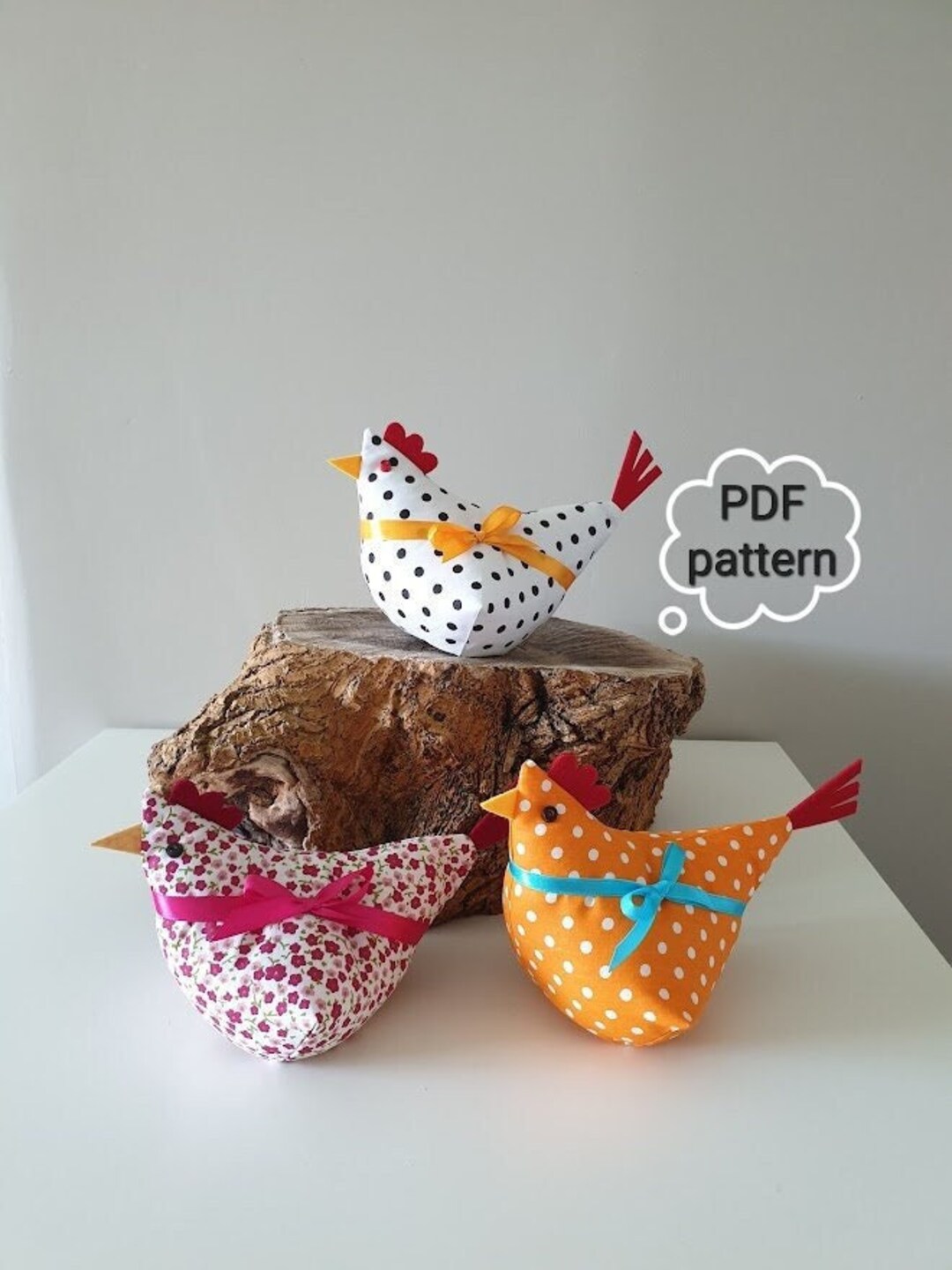 DIY Hen PDF Sewing Pattern & Instruction Easter Otnament - Etsy